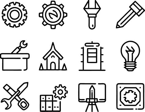 Set Of Workshop Icon Illustration Communication Business Management
