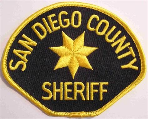 San Diego County Sheriff California Patch