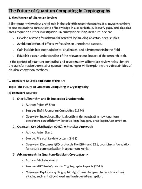 The Future Of Quantum Computing In Cryptography Pdf Quantum Computing Cryptography