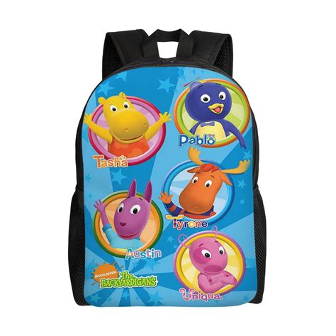 The Cute Backyardigans Backpack Large Capacity Portable Backpack Lightweight Daypack Outdoor