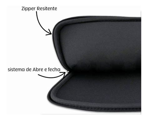 Capa Bag Para Notebook 156 Polegadas Bolso Externo Zíper Shopbr Capas E Cases Para Notebook