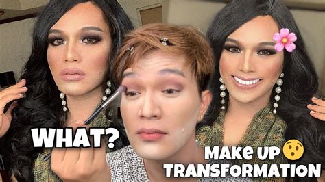 Guy To Girl Make Up Transformation Mogar Suerte Youtube