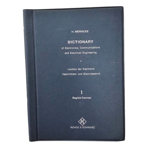 Dictionary Of Electronics Communications And Electrical Engineering Ebay