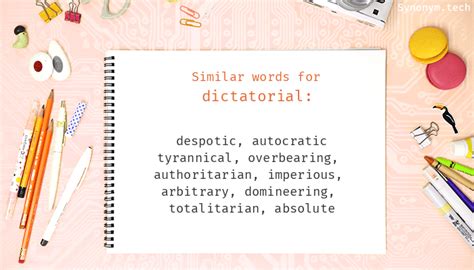 Dictatorial Synonym