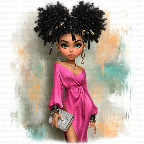 Elegant Black Woman Clipart Bundle Art Wise Queen Digital Download