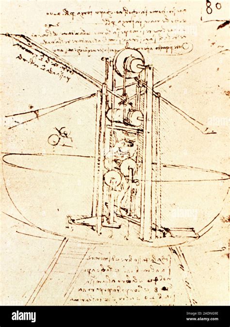 Flying Machine Historical Artwork Of A Flying Machine Designed And