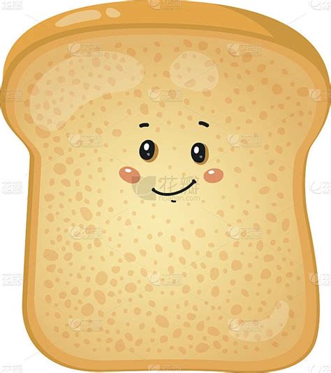 卡通吐司素材 花瓣网