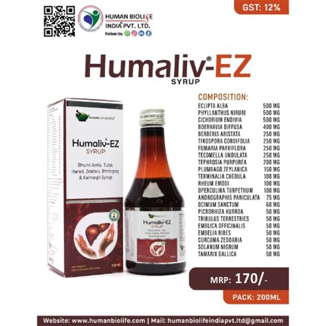 Syrup Suspension Solution Range Human Biolife India
