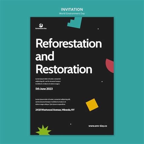 Free Psd World Environment Day Template Design