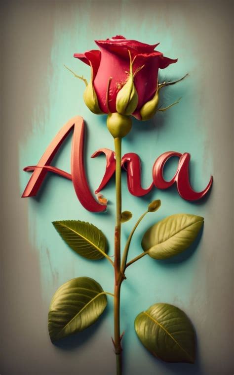 Ava Red Rose And Blue Background