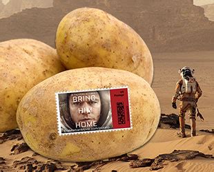 The Martian Wants To Mail You A Potato Movie Promo Offers Stamped