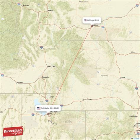 Direct Flights From Salt Lake City To Billings Slc Bil