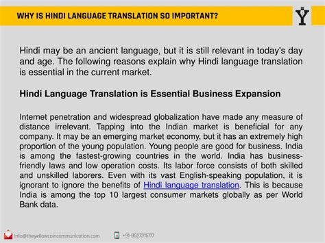 Ppt Importance Of Hindi Language Translation In Todays World