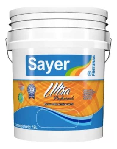 Pintura Sayer Ultra Profesional Colores Cub 19l Meses Sin Intereses