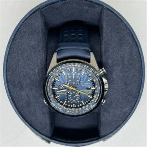 Citizen Mens Blue Angels World Chronograph Eco Drive Watch At8020 03l