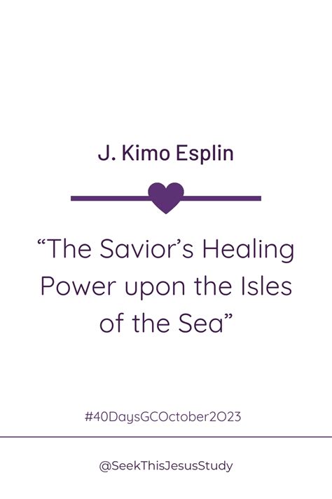 “the Saviors Healing Power Upon The Isles Of The Sea” By J Kimo