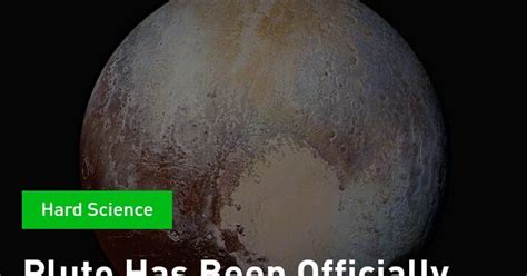 Pluto Reclassification