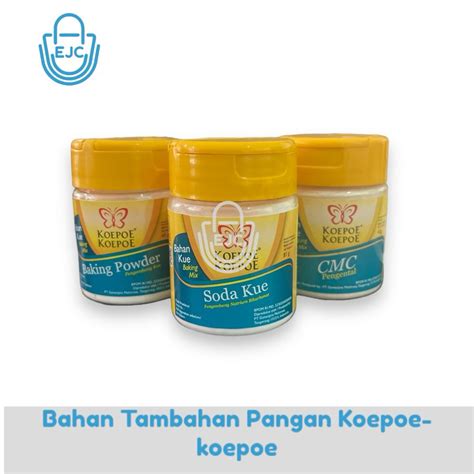 Jual Baking Powder Soda Kue Cmc Koepoe Koepoe Kupu Kupu Bahan Tambahan Pangan Bahan Kue Shopee