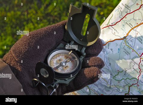 Handling A Military Compass And Map Survival Outdoors And Military