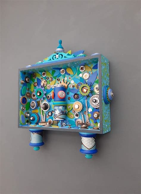 Queen Of The Garden Art Assemblage Mixed Media Found Object Art