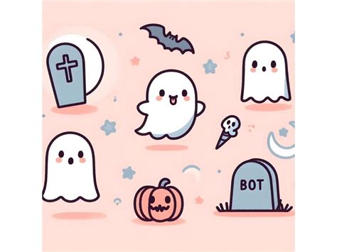 Cute Ghost Graphic By Lineart3 · Creative Fabrica