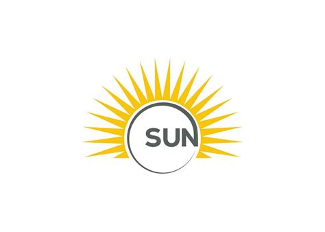 Minimalist Sun Logo Design Vector Template 36494903 Vector Art At Vecteezy