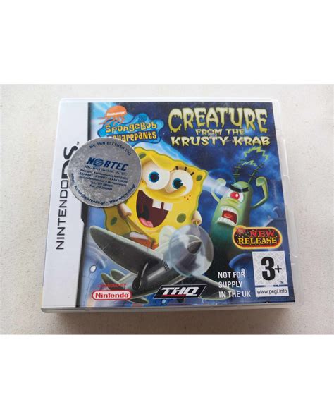 Nintendo Ds Spongebob Squarepants Creature From The Krusty Krab