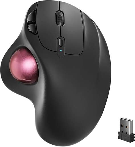 Wireless Trackball Mouse Rechargeable Ergonomic Mouse