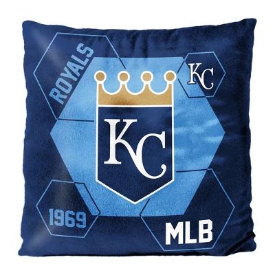 Mlb Kansas City Royals Firm Density Connector Velvet Reverse Pillow