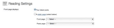 How To Use A Static Front Page In WordPress