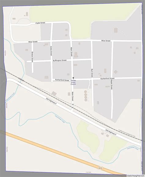 Map Of Hamlet Village Nebraska Thong Thai Real