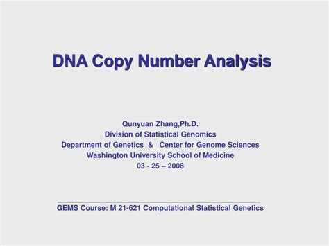 Ppt Dna Copy Number Analysis Powerpoint Presentation Free Download