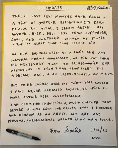 Tom Sachs Issues First Public Statement Amidst Allegations Sneaker