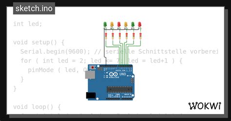 For Schleife Wokwi ESP STM Arduino Simulator