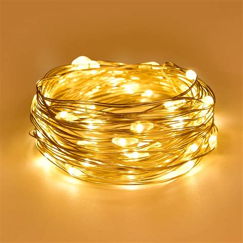 Warm Fairy Lights White Wire