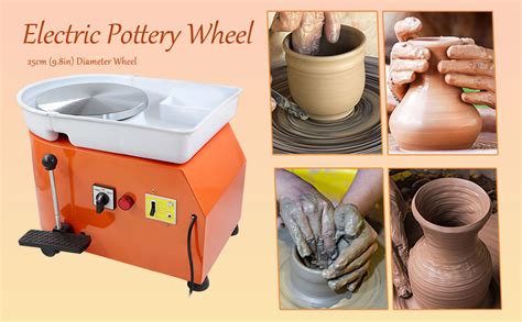 350w Electric Pottery Wheel 25cm Turntable Potters Wheel For Adults