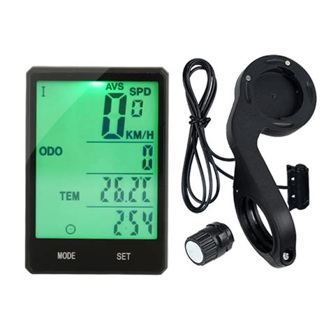 Masteelf Tachometer Bike Computer Pool Wireless Code Table Bicycle Speed Tester Black