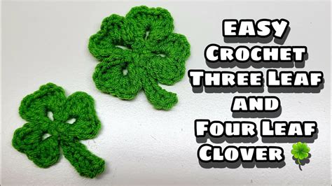 Easy Free Crochet Shamrock Pattern