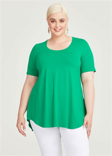 Shop Plus Size Elaine Top Green Taking Shape Au
