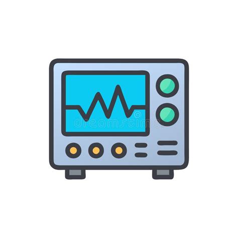 Advanced Electronic Oscilloscope For Testing Stock Illustration