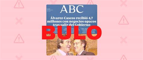 No Esta Portada De Abc No Es Real Es Un Montaje Donde Se Añade A Feijóo · Maldita Es