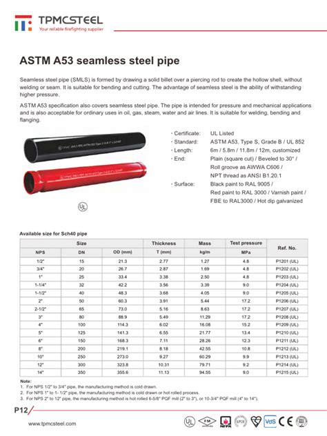 Astm A53 Seamless Steel Pipe Guide Pdf Pipe Fluid Conveyance