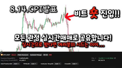 61800찍고 하락한 Cpi무빙 실시간 숏진입으로 익절근거포함 완브로는 진입부터 익절까지 실시간으로 모든걸 공개합니다 비트코인 코인선물 Youtube