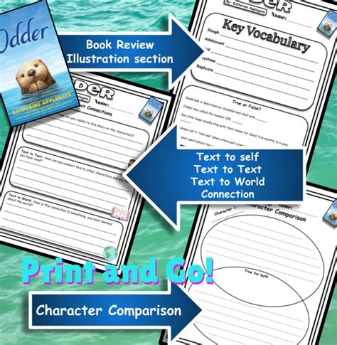 Odder Novel Study Book Club Reading Comprehension Questions Book Study