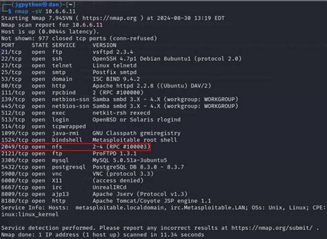 identifying and exploiting nfs vulnerabilities nessus and metasploitable 2