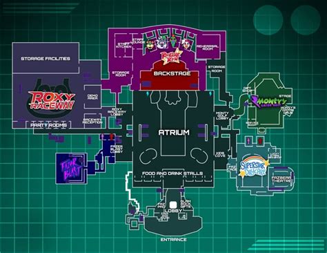 A Blueprinted Floor Plan For An Attraction At Disneys Hollywood