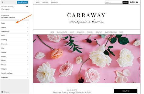 how to customize grid site width sidebar width and edge padding