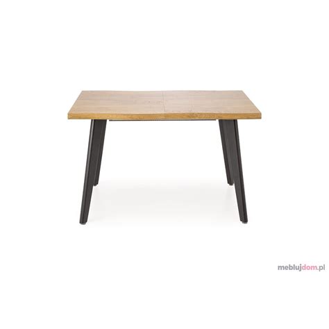 Stół Dickson 2 Rozkładany Dębowy Na Czarnych Nogach Meblujdompl