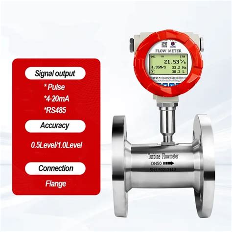 Dn4050 3 Ss304 Oil Flow Meter Fuel Gasoline Diesel Liquid Turbine