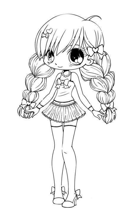 Anime Chibi Girl Coloring Pages Sketch Coloring Page